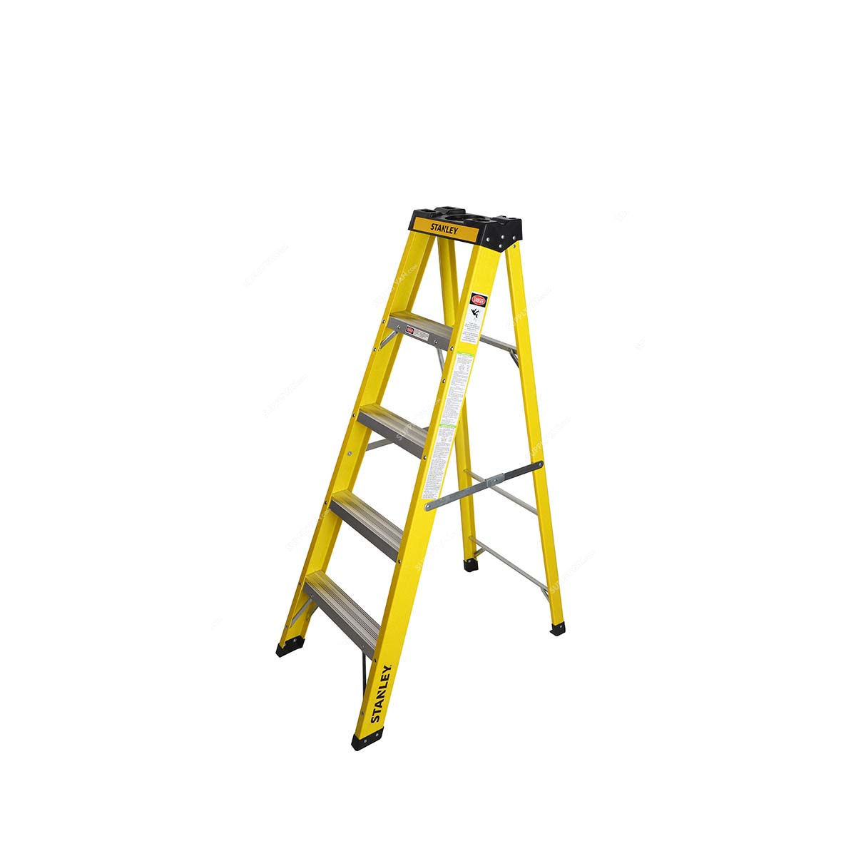 Stanley SXLDFG-004 Step Ladder Fiberglass 4 Steps 150 Kg Loading ...