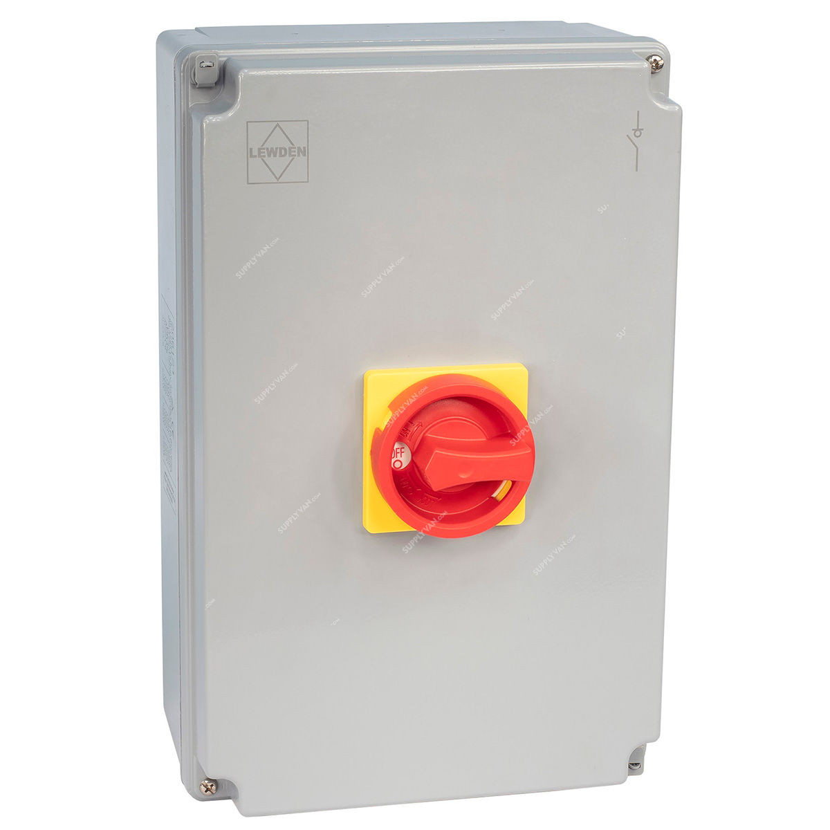 Lewden 206162 Metal Clad Rotary Isolator Aluminium Alloy 2P 16A Grey ...