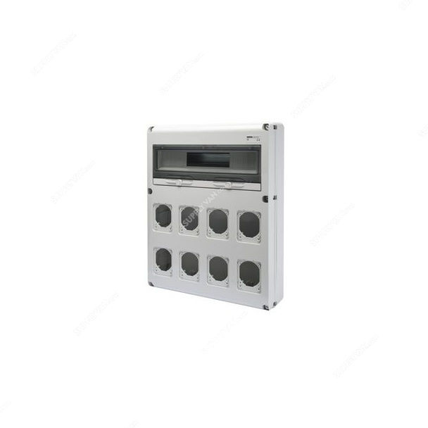 Gewiss Distribution Board, GW68013N, IP65, c/w 8 Flanges, 20 Modules ...