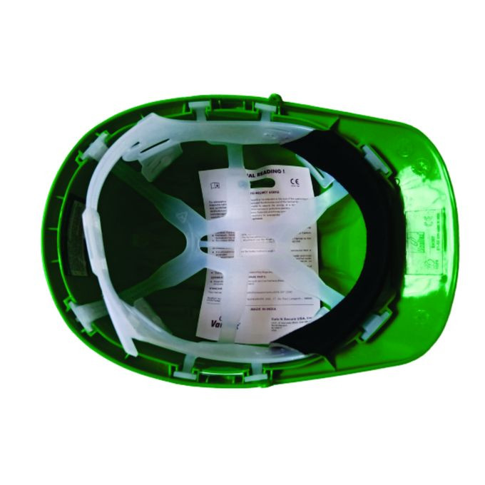 Vaultex Safety Helmet With Pinlock Textile Suspension, VHT, Green ...