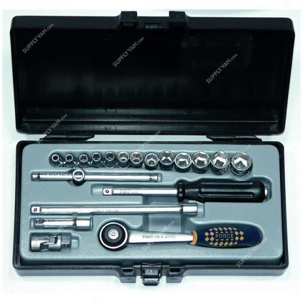 Force Socket Set, 2203-5, 19PCS : SupplyVan.com: Socket Sets