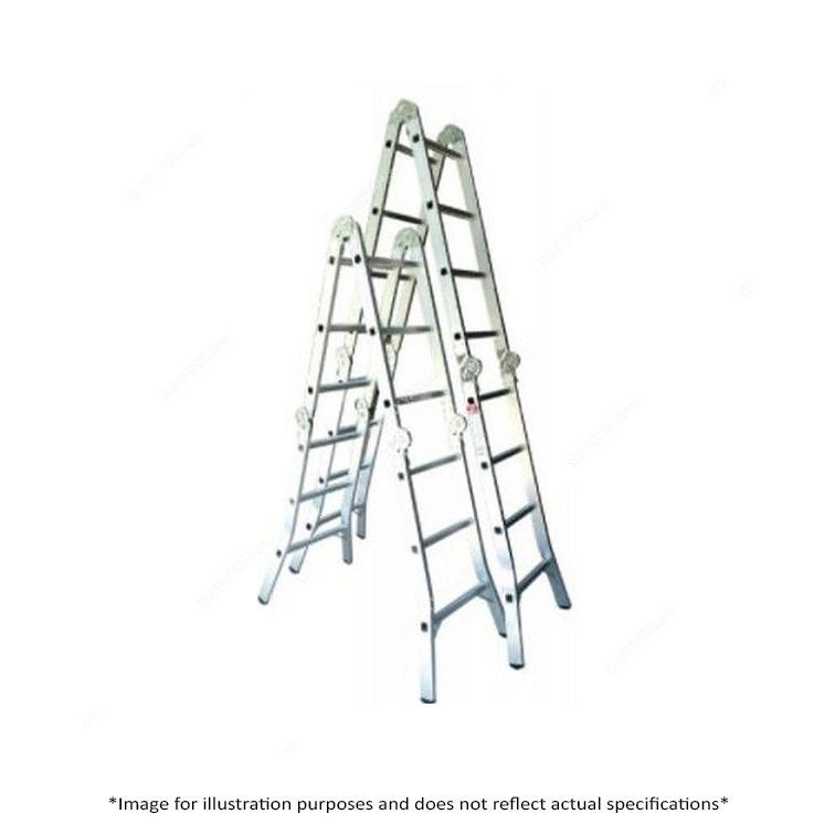 Emc Multi-Purpose Ladder, MPL-20-4X5, Aluminum, 2 Sides, 20 Steps, 5.8 ...