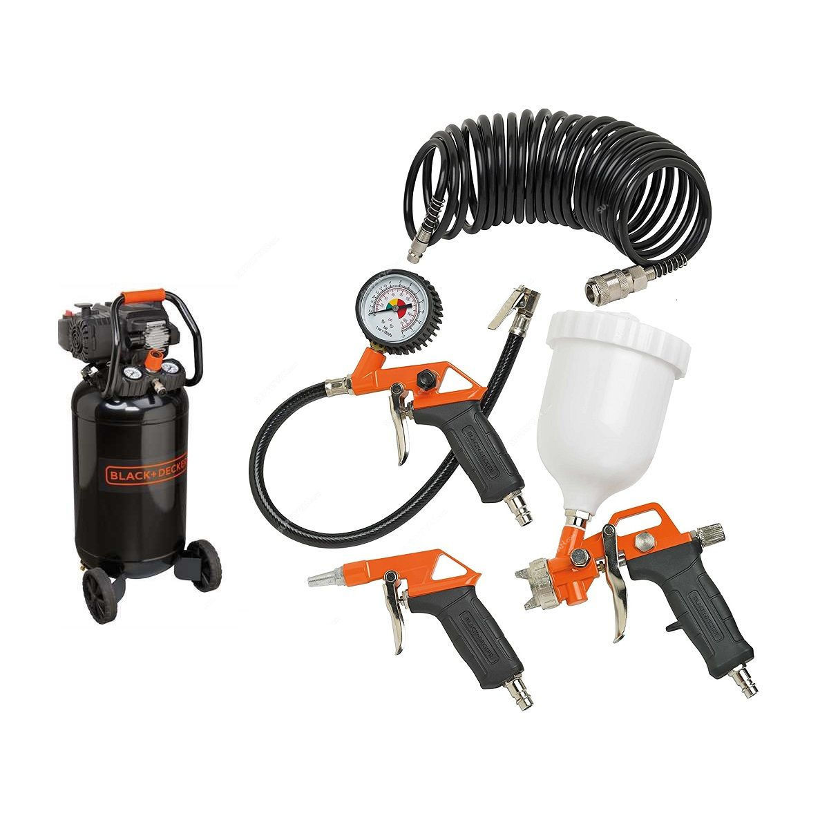 Black and Decker Air Compressor, BD195/5-MY-T, 10bar, 1100W, 5L ...