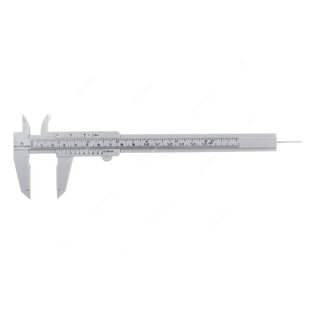 Marathon CO030003 Vernier Caliper Plastic 6 Inch Length Grey: Buy ...