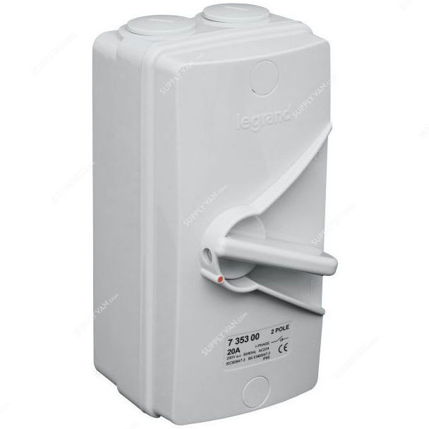 Legrand Isolator Switch 735300 20A 2P : SupplyVan.com: Switch Disconnectors