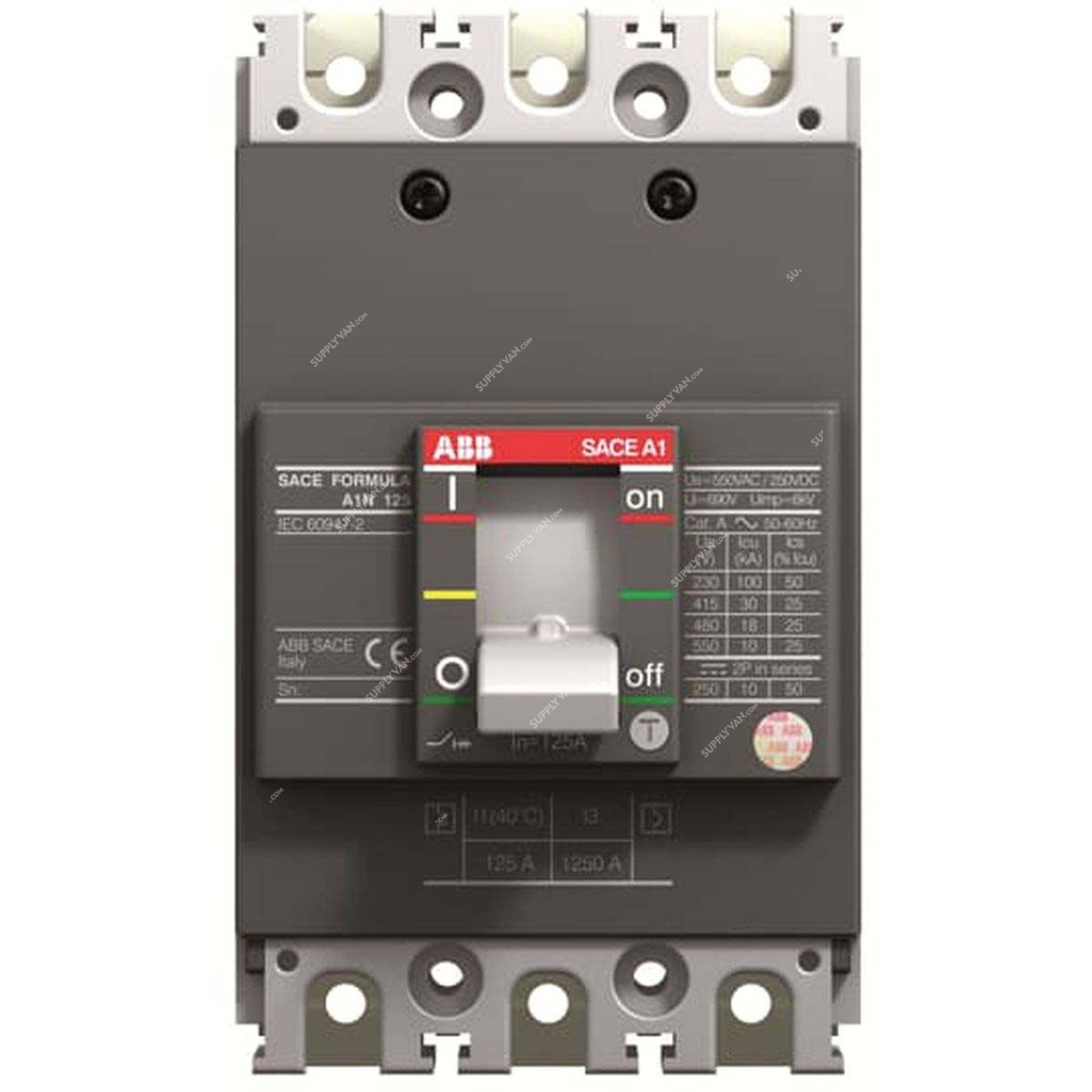 ABB A1C-MCCB-100A-3P-25KA Moulded Case Circuit Breaker 3 Pole 25kA 100A: Buy Online at Best ...