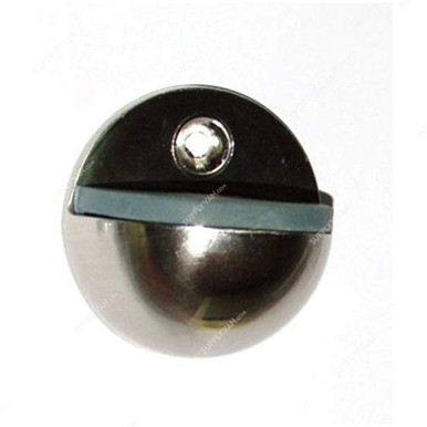 Robustline Half Round Floor Door Stopper Silver : SupplyVan.com: Door Stops