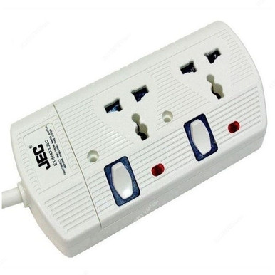 JEC 2 Way Extension Socket EX-5647-3 3 Mtrs White : SupplyVan.com ...