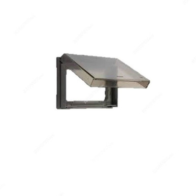 Panasonic 2 Gang Weather Proof Switch Cover WBG8982-P Plastic Grey: Buy ...