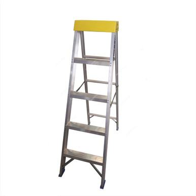 Topman PTWAL5 Aluminium 5 Steps 130 Kg Loading Capacity 2 Way Ladder ...