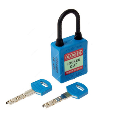 Loto-Lok Three Point Traceability Padlock 3PTPBKDN40 Nylon 40 x 5MM ...