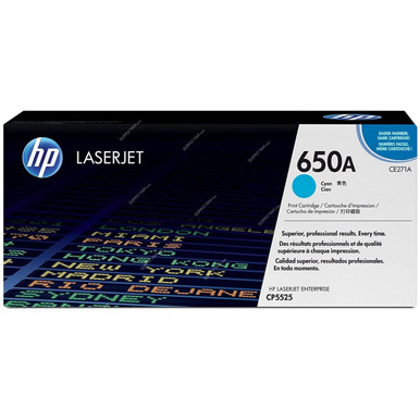 HP Original LaserJet Toner Cartridge CE271A 650A 15000 Pages Cyan: Buy ...
