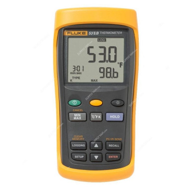 Fluke Digital Thermometer With Data Logging 53-2-B: Buy Online at Best Price in UAE - SupplyVan.com