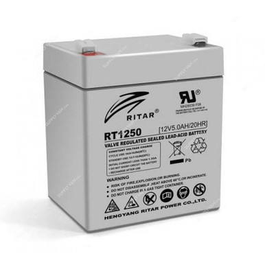 Ritar Reserve Power Battery RT1250 5Ah 12VDC 6 Cells : SupplyVan.com ...