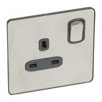 Legrand Single Pole Switched Socket 832066 Synergy 1 Gang 13A 250V: Buy ...