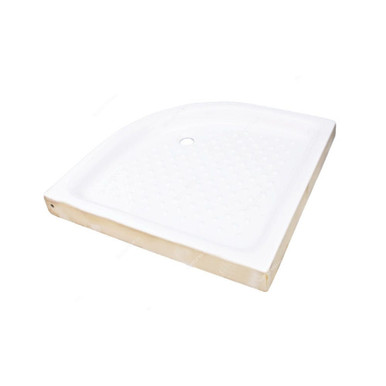 Milano Half Round Shower Tray Ceramic 80 x 80CM White: Buy Online at ...