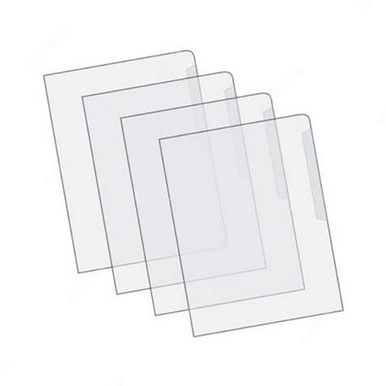 Maxi MXLF-100 L-Shape Folder Plastic A4 180 Micron Thk Clear 100 Pcs ...