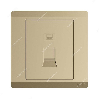 Abb BL333-PG Data Socket Outlet lnora 1 Gang RJ45 Cat 6 Royal Gold: Buy Online at Best Price in ...