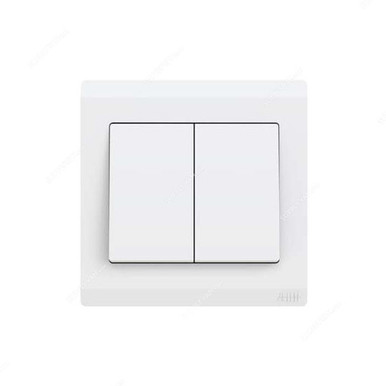 Abb BL102 Electrical Switch Inora 2 Gang 1 Way 10AX White: Buy Online at Best Price in UAE ...