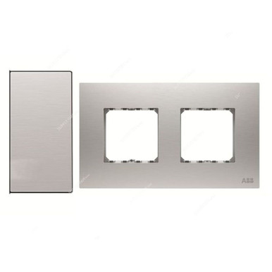 ABB AMD11622-ST+AMD5244-ST Electrical Switch With Double Rocker Frame Millenium 4 Gang 2 Way 20A ...
