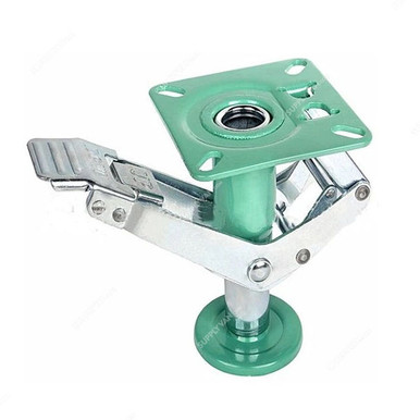 Warrior Adjustable Floor Lock Steel 153-183MM Height 120 x 120MM Plate ...