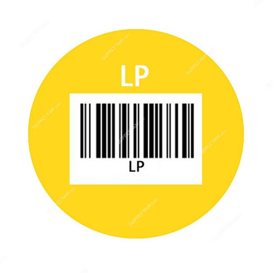 Glossy Laminated Paper Sticker 30MM Dia LP Legend Yellow 350 Pcs/Pack ...