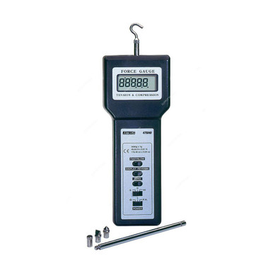 Extech 475040 Digital Force Gauge Plastic 176 Oz/5000gm/49 N Range: Buy ...