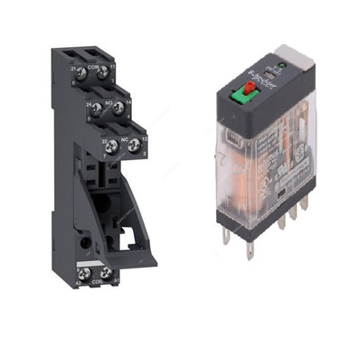 Schneider Electric RXG22P7+RGZE1S48M Electromagnetic Relay With Screw ...