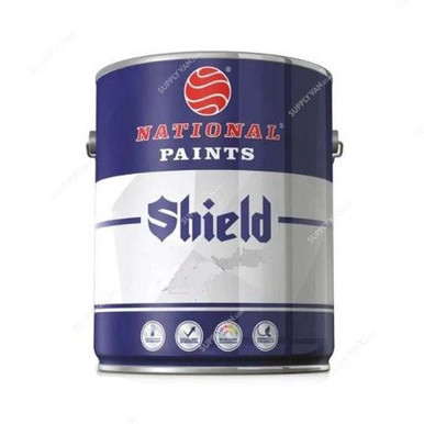 National Paints Shield Top Coat 800 Silk 18 Ltrs White: Buy Online at ...