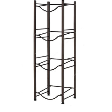 Crateco 5 Gallon 4 Tier Upright Water Rack HDPE: Buy Online at Best ...
