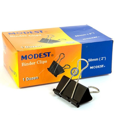 Modest 50MM Binder Clip Black 12 Pcs/Pack: Buy Online at Best Price in ...