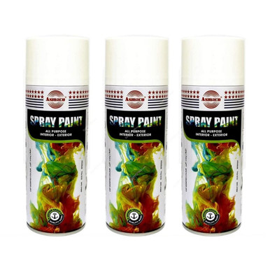 Asmaco 400ML All Purpose Interior and Exterior Spray Paint White 3 Pcs/Pack: Buy Online at Best ...