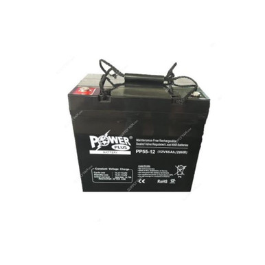 Powerplus 12V 55Ah/20Hr Lead Acid Battery PP55-12: Buy Online at Best ...
