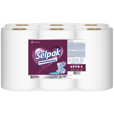 Selpak 1 Ply 250 Mtrs Professional Extra Center Feed Dispenser Towel ...
