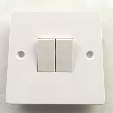 Tenby Light Switch, 7722, 2 Gang, 2 Way, 10A, 250VAC : SupplyVan.com ...