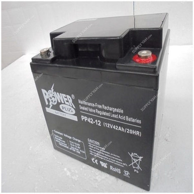Powerplus Lead Acid Battery, PP42-12, 12V, 42Ah/20Hr : SupplyVan.com ...