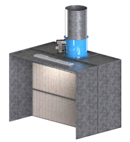 Dry Filter Spray Booths with Axial Flow Fan | Airblast Eurospray Direct