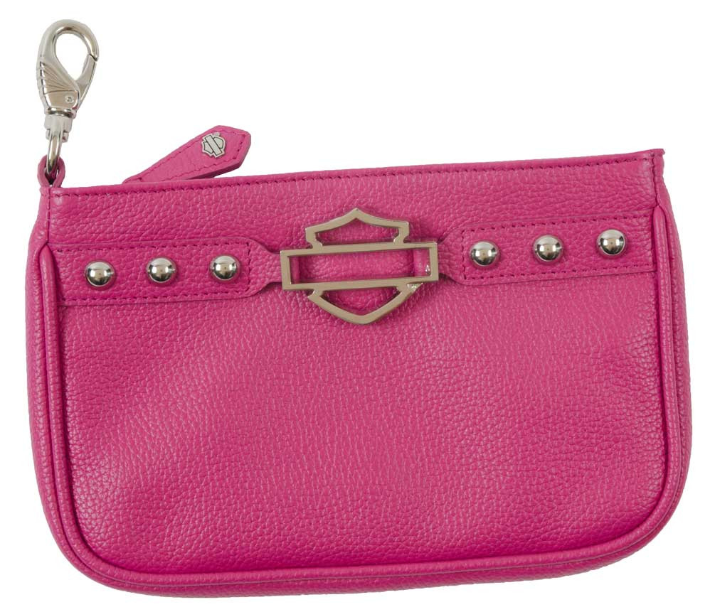 Harley-Davidson® Women's Bar & Shield Studded Zip Coin Pouch, RD5581L ...