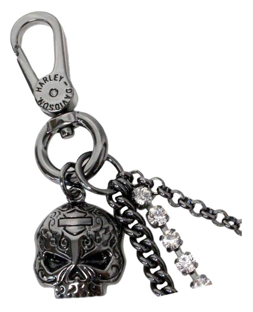 Harley-Davidson® Women's Swag Hip Chain, Sugar Willie G Skull, Silver ...