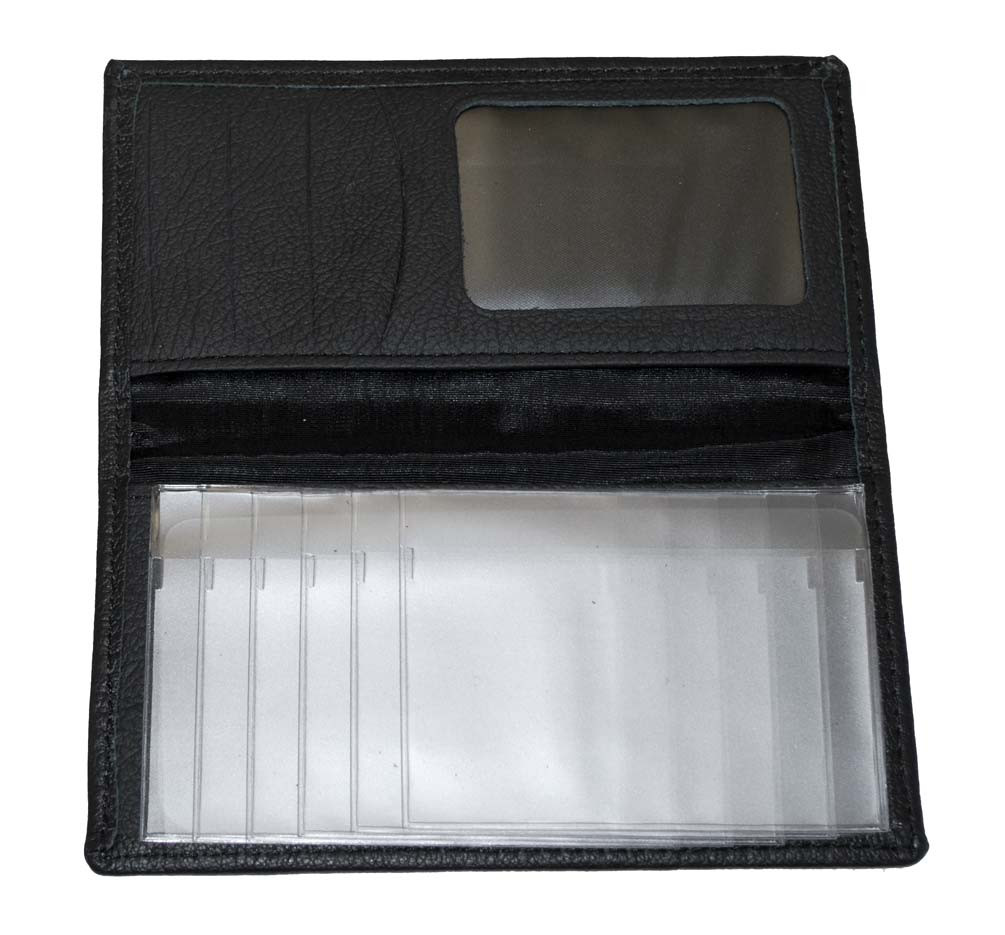 Harley-Davidson® Men's Embroidered Checkbook Cover Black Leather FC806H ...