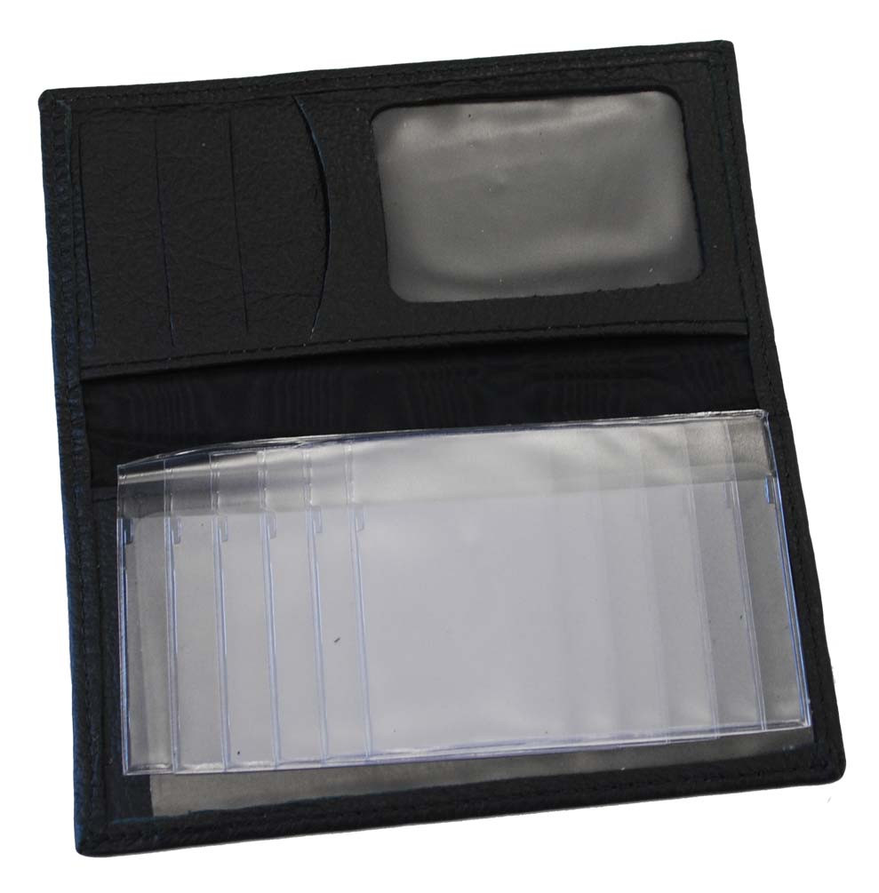 Harley-Davidson® Black Leather Embroidered Checkbook Cover FC806H-7G ...