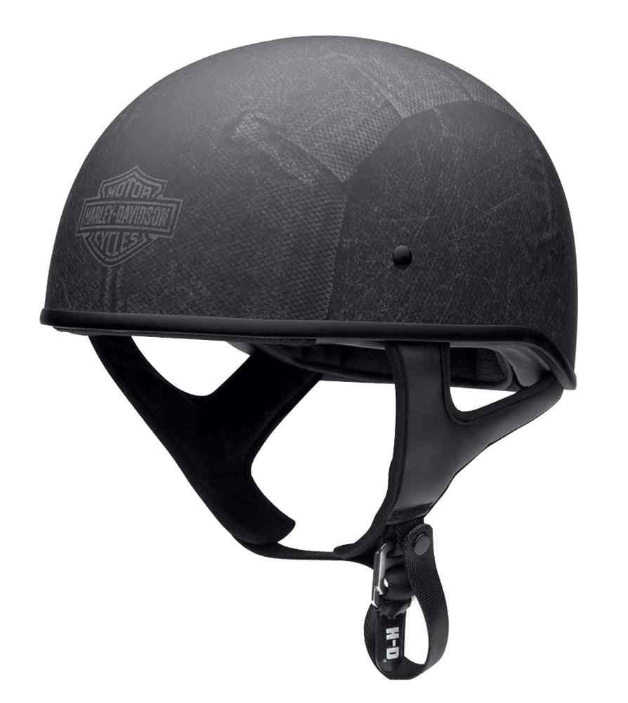 Harley-Davidson® Men's Knave Low-Profile Half Helmet, Charcoal 97346 ...