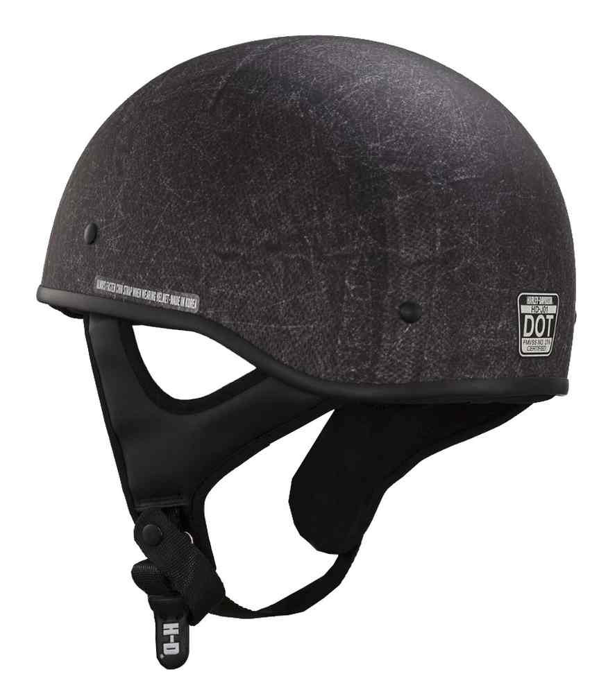 Harley-Davidson® Men's Knave Low-Profile Half Helmet, Charcoal 97346 ...