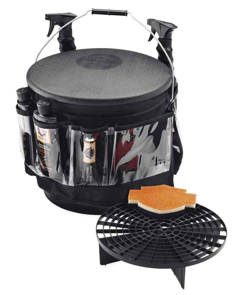 Harley-Davidson® Bike Wash Bucket w/ Multi-Pocket Apron, 3.5 Gallon ...