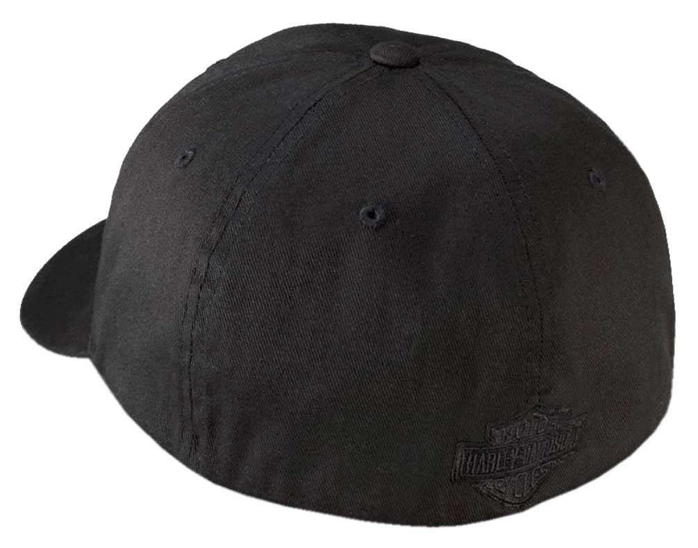 Harley-Davidson® Men's Willie G Skull Stretch Baseball Cap, Black 99421 ...