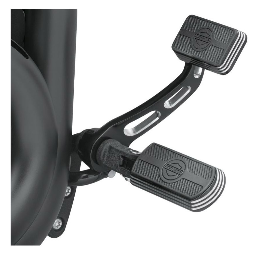 Harley-Davidson® Burst Rectangular Footpegs, Fits H-D Male Mount-Style ...
