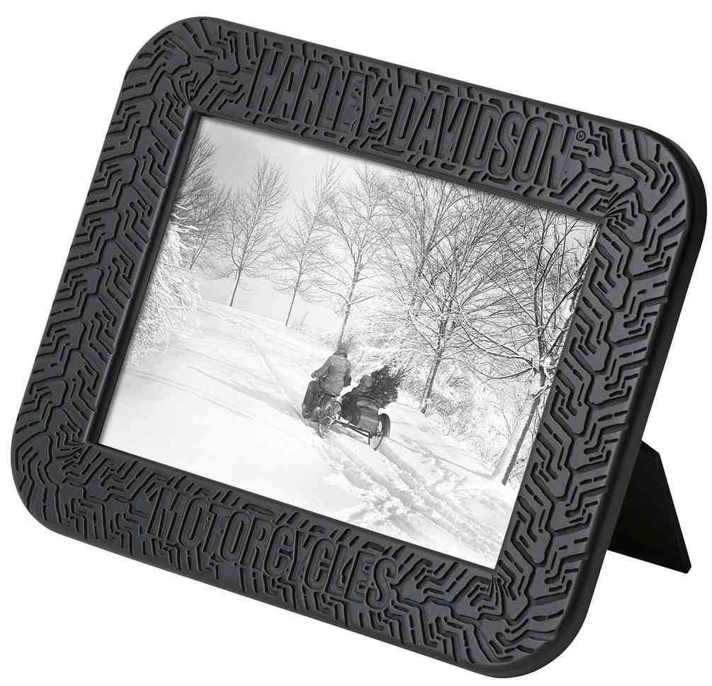Harley-Davidson® Tire Tread Picture Frame - Holds 5x7 Photo, Black HDX ...