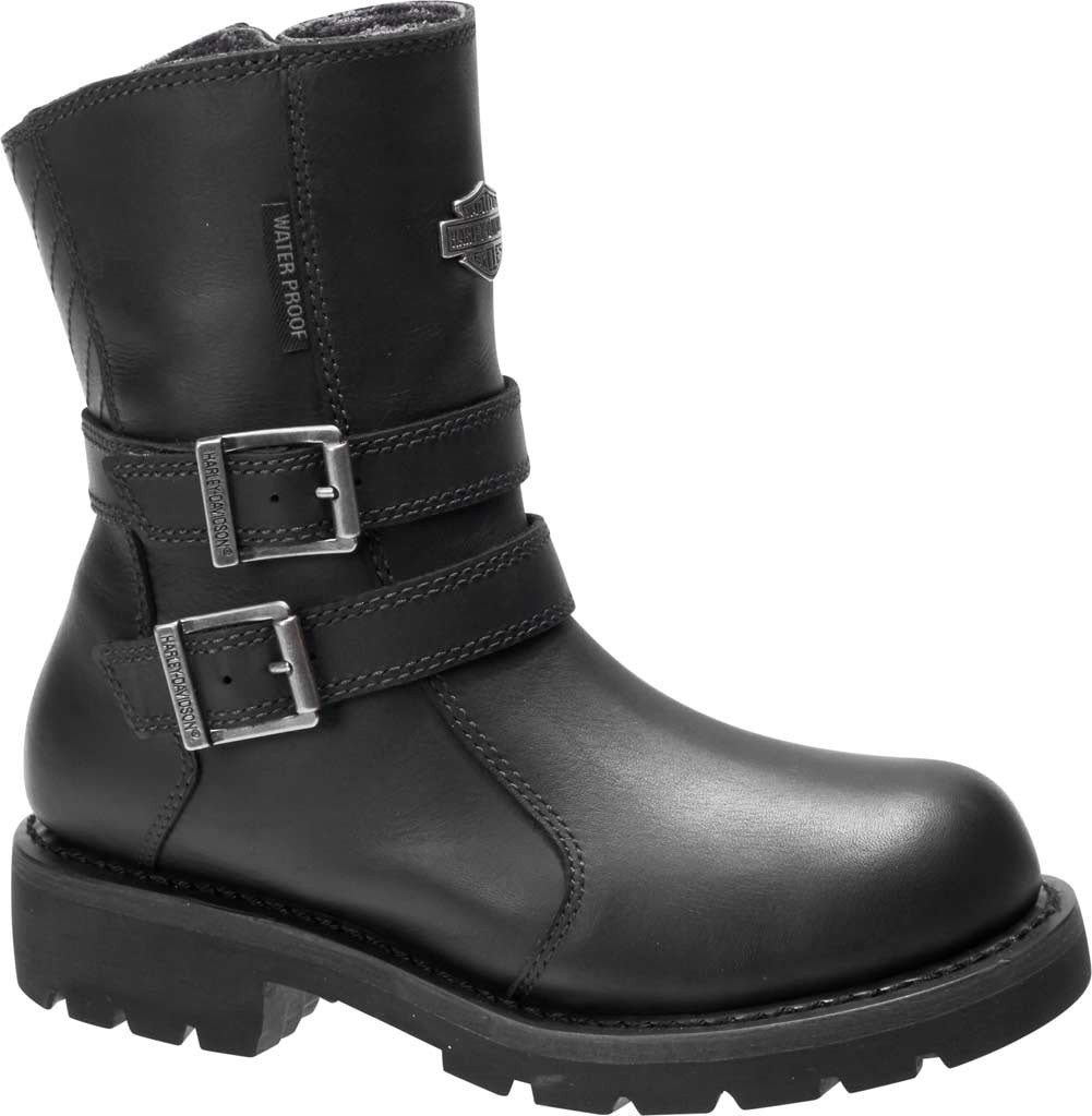 Harley-Davidson® Women's Brinser 7.5-Inch Black WP Motorcycle Boots ...