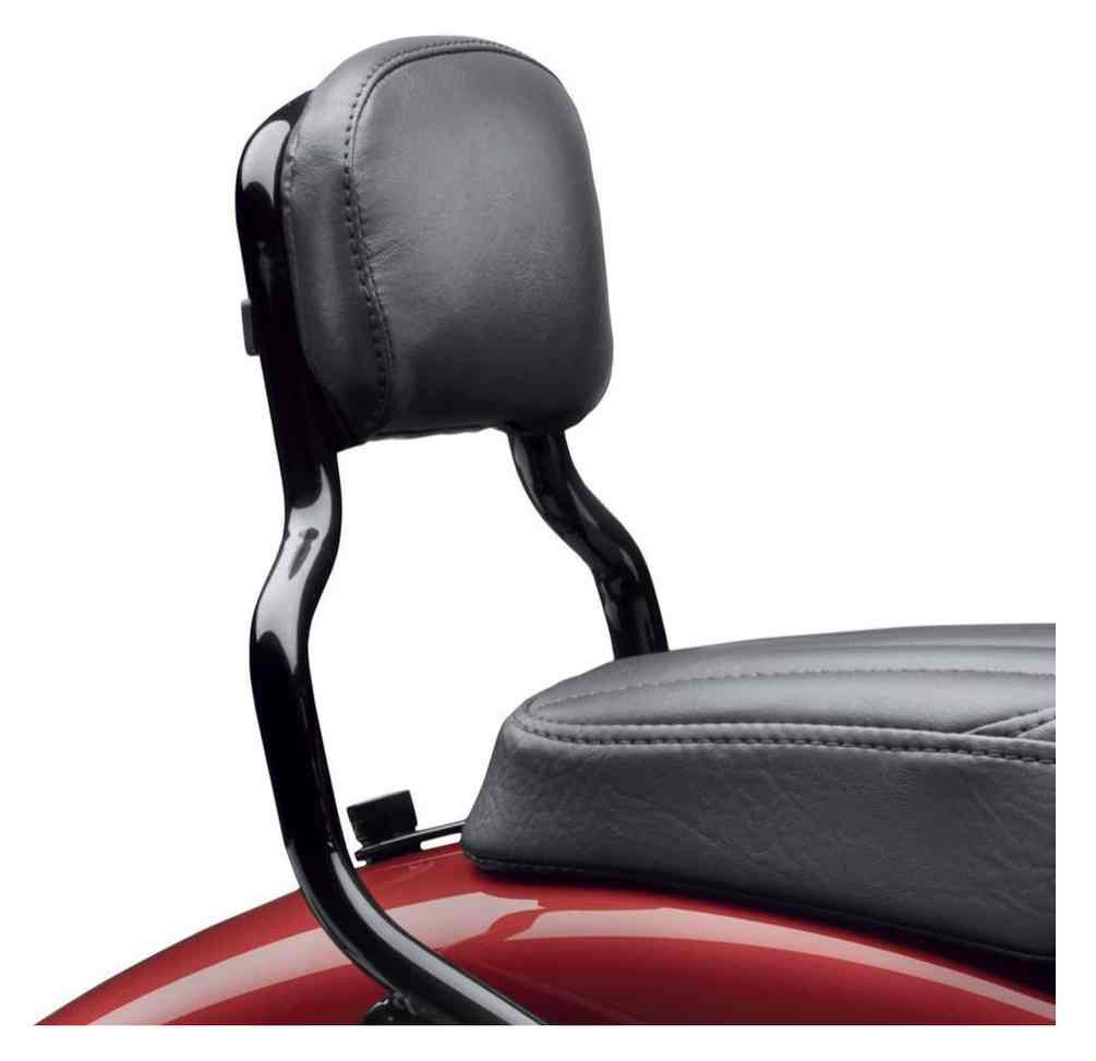 Harley-Davidson® Passenger Backrest Pad - Compact - Smooth Black Vinyl ...