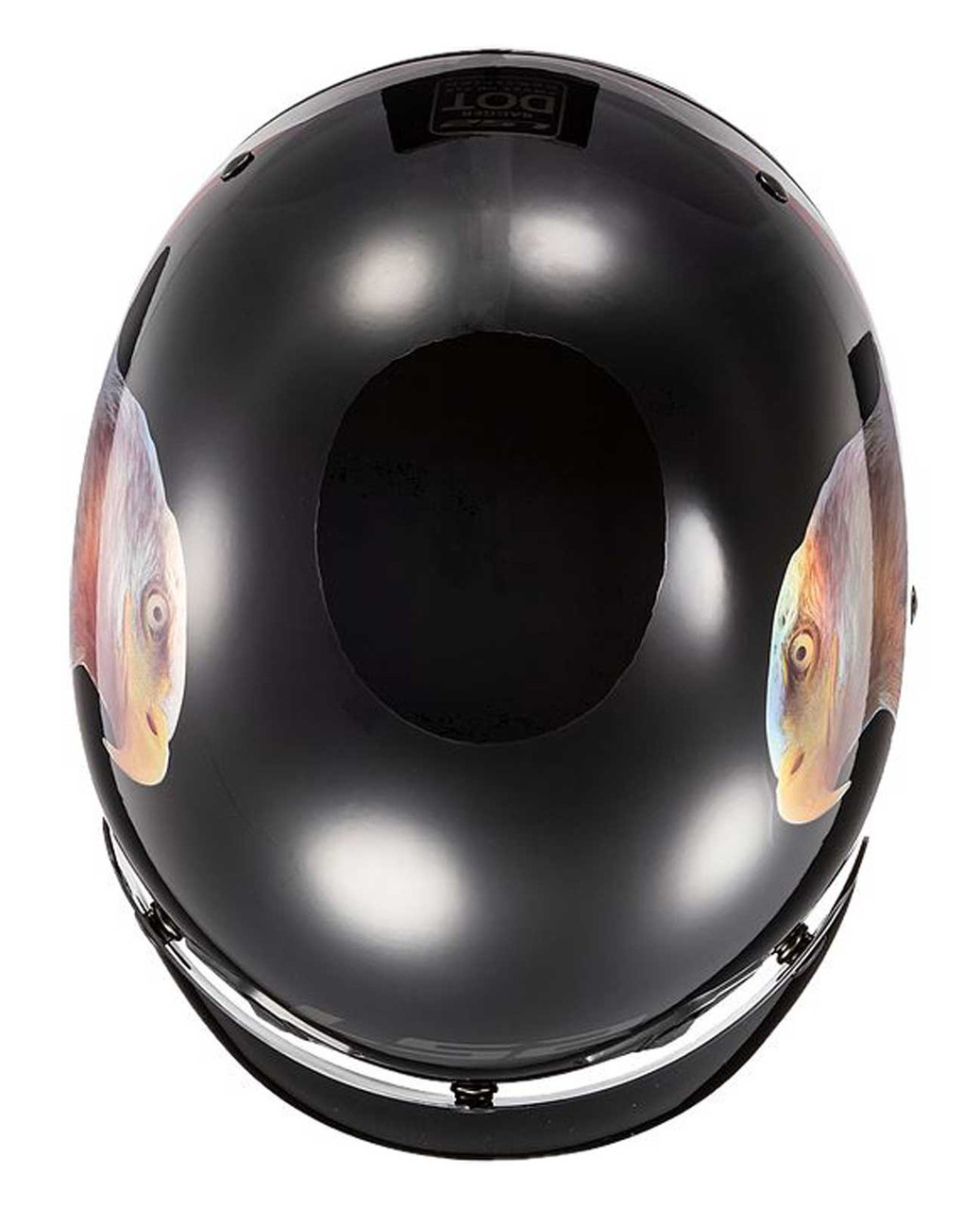 LS2 Helmets Bagger Fiberglass Motorcycle Half Helmet - Murica Eagle 568 ...